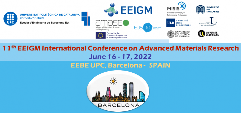 11th EEIGM International Conference on Advanced Materials Research - Home
